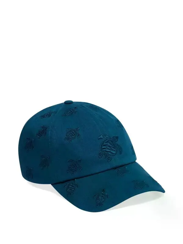 Vilebrequin Turtles Embroidered Cap - Blue