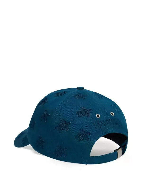 Vilebrequin Turtles Embroidered Cap - Blue