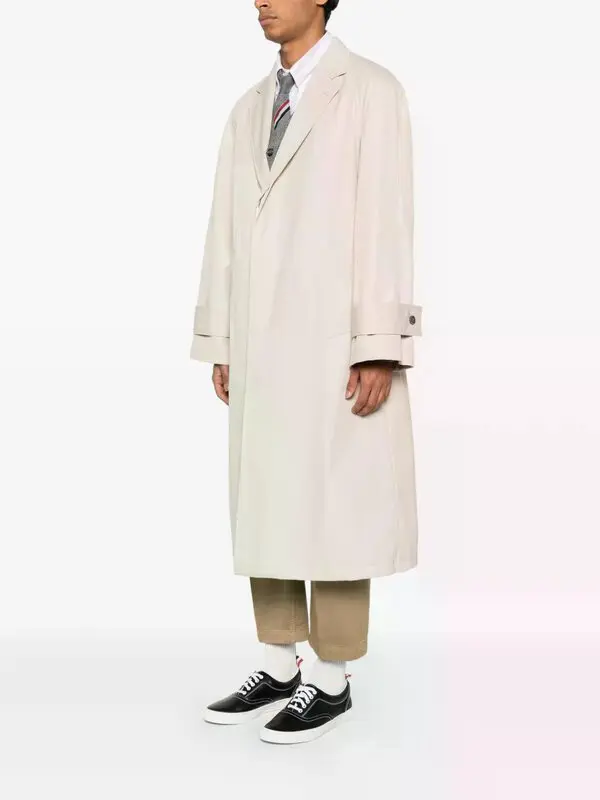 Thom Browne Cotton Raglan Coat