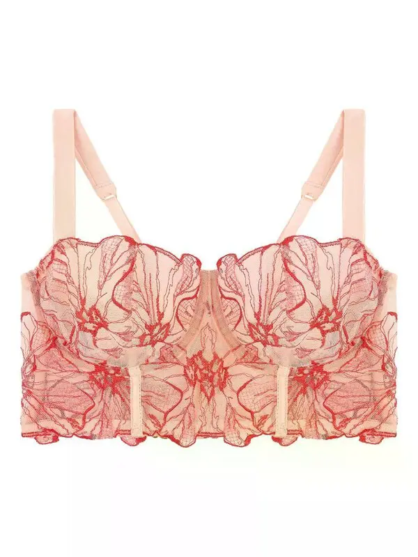 FLEUR OF ENGLAND Rosa Longline Bra - Pink