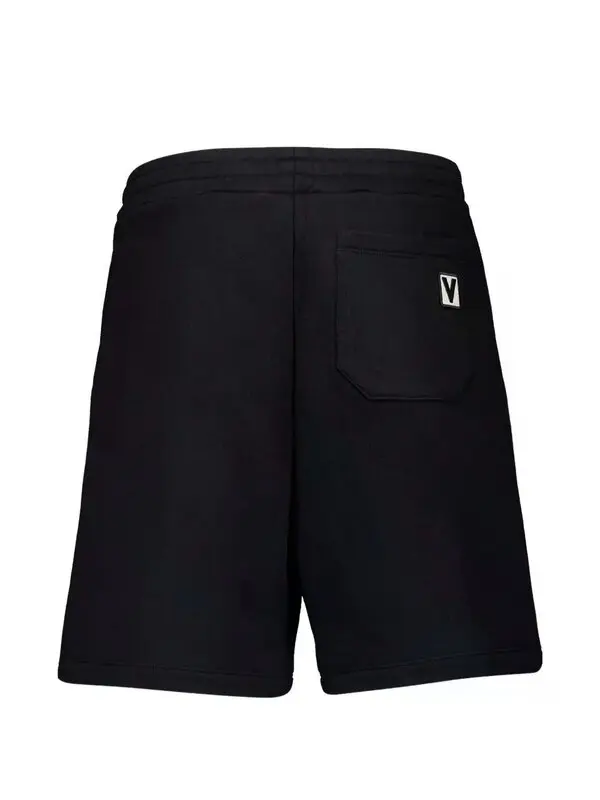 Valentino Garavani Cotton Track Shorts - Black