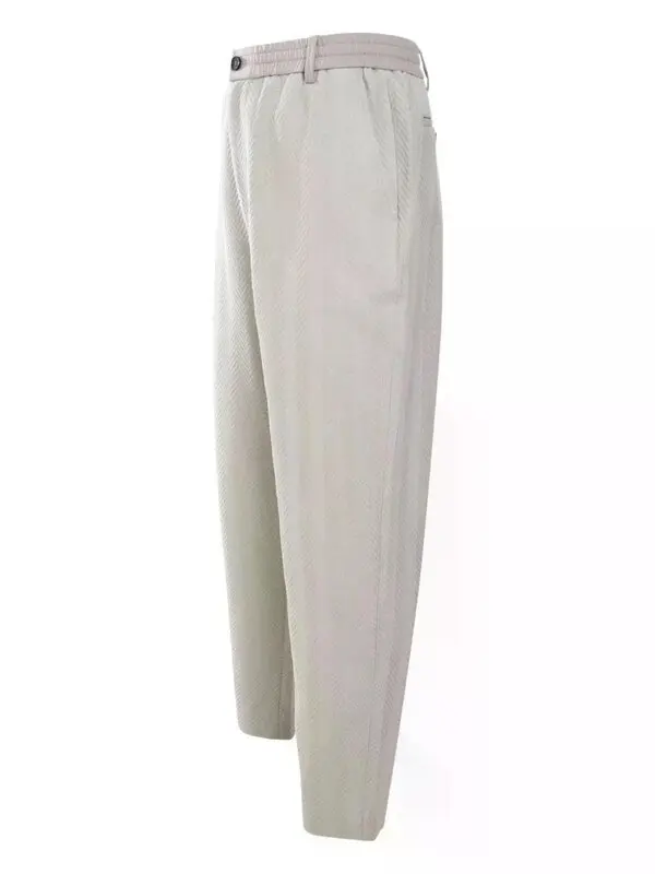 Missoni Zigzag-motif Trousers - Silver