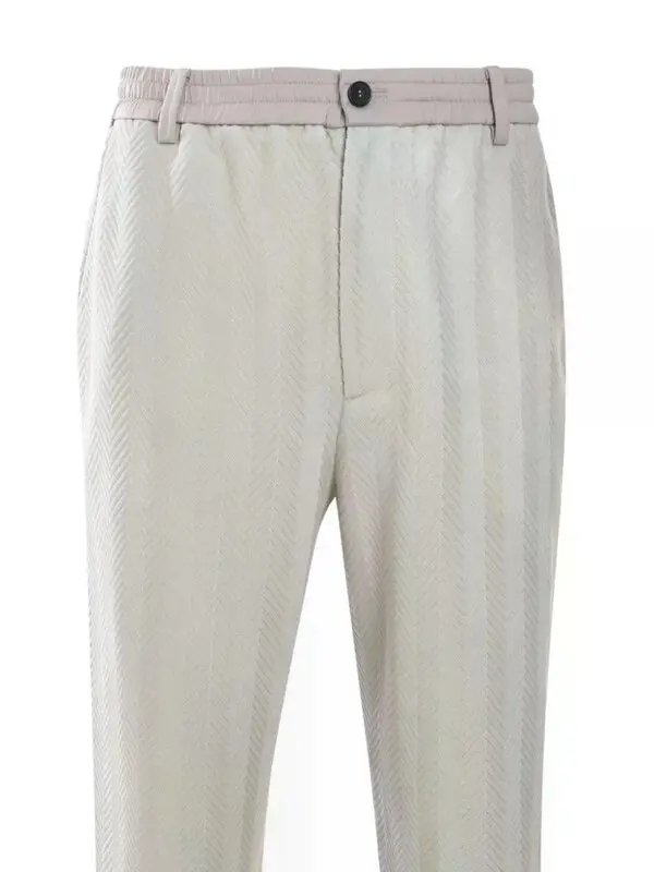 Missoni Zigzag-motif Trousers - Silver