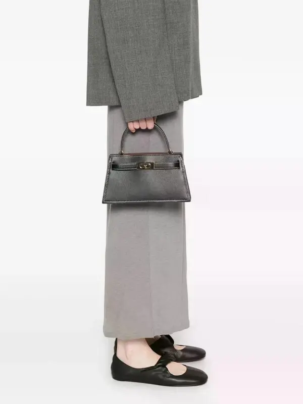 Tory Burch Small Lee Radziwill Tote - Black