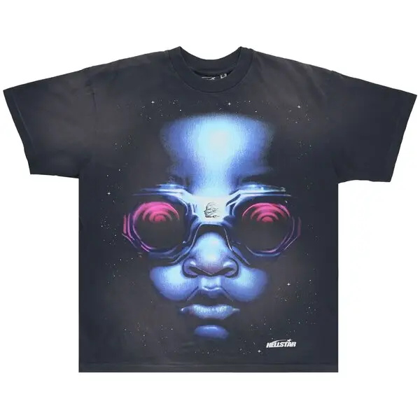 HELLSTAR Goggle T-shirt /blue - Black