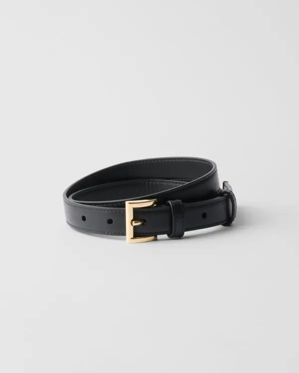 Prada Leather Belt - Black