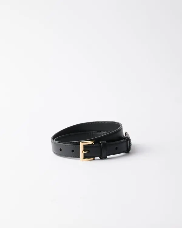 Prada Leather Belt - Black
