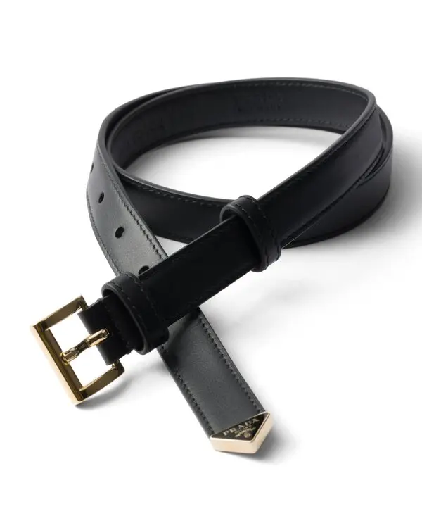 Prada Leather Belt - Black
