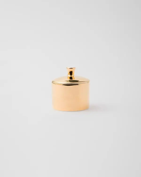 Prada Porcelain Sugar Bowl - Gold