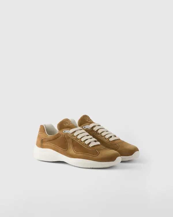 Prada America's Cup Sneakers - Cinnamon