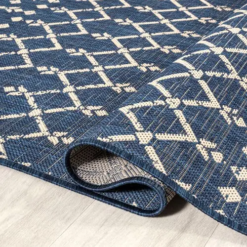 JONATHAN Y Ourika Moroccan Geometric Textured Weave Indoor/outdoor Area Rug