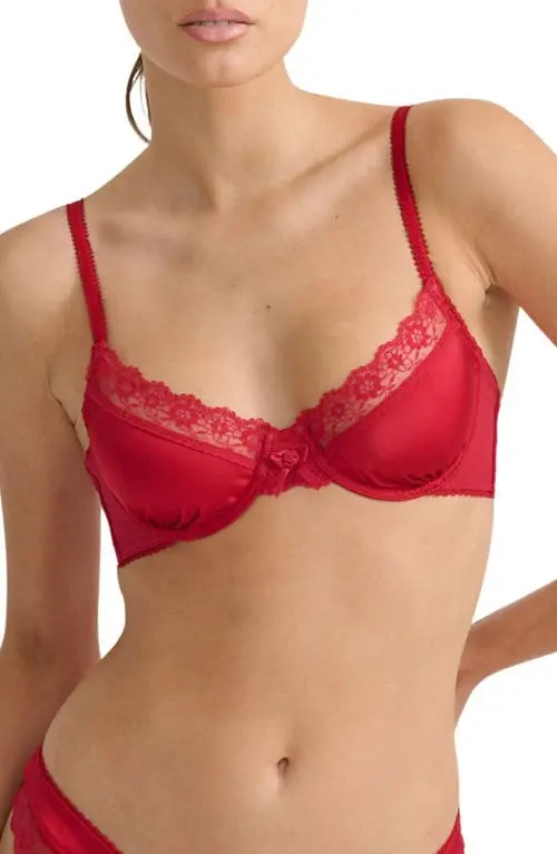 KAT THE LABEL Amelie Underwire Bra - Red