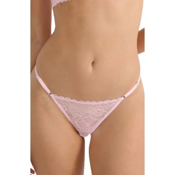 KAT THE LABEL Rosie Thong - Baby Pink