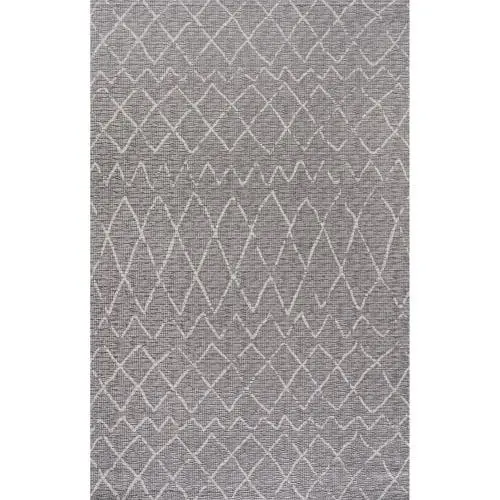 JONATHAN Y Madaba Moroccan Trellis Indoor/outdoor Area Rug - Gray/cream