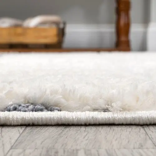 JONATHAN Y Pia Moroccan Trellis Plush Carved Area Rug - Multi/cream