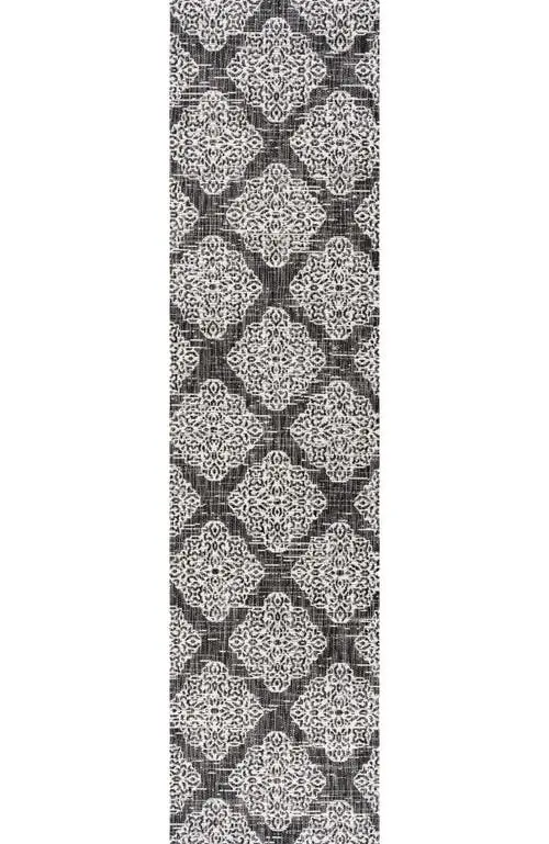JONATHAN Y Galon Filigree Indoor/outdoor Area Rug - Black/ivory