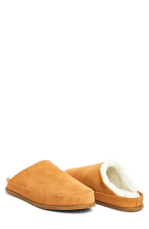HARI MARI Tio Shearling-lined Suede Slippers - Tan