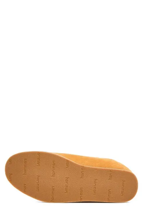 HARI MARI Tio Shearling-lined Suede Slippers - Tan