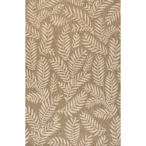 JONATHAN Y Nevis Palm Frond Indoor/outdoor Area Rug - Brown/beige