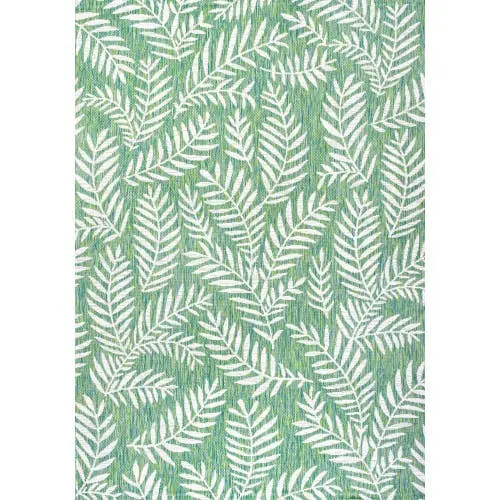 JONATHAN Y Nevis Palm Frond Indoor/outdoor Area Rug - Cream/green