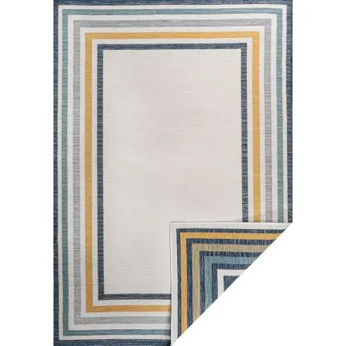 JONATHAN Y Pollux Classic Coastal Mitred Stripe Reversible Machine-washable Indoor/outdoor Area Rug - Cream/navy