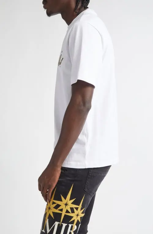 Amiri Script Logo Graphic T-shirt