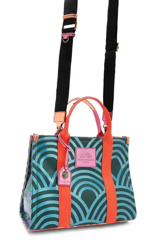 Kurt Geiger Southbank Cotton Canvas Tote - Blue Multi