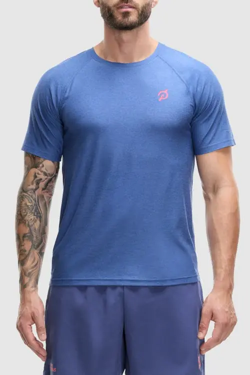 PELOTON Classic Fit Short Sleeve Top - Deep Cobalt