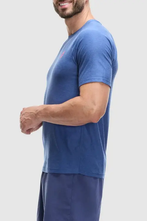 PELOTON Classic Fit Short Sleeve Top - Deep Cobalt