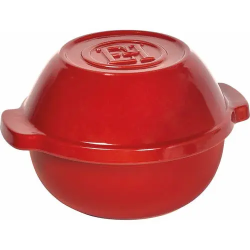 EMILE HENRY Bread & Potato Pot - Burgundy