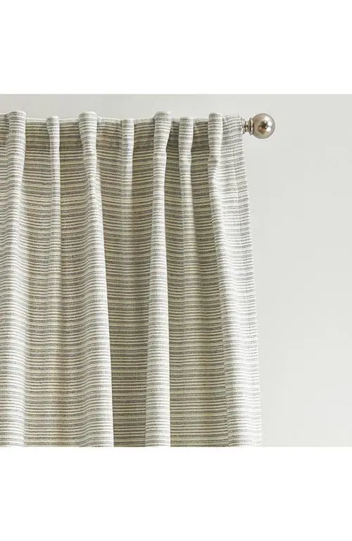 DKNY PURE Stream Set Of 2 Stripe Cotton Curtain Panels