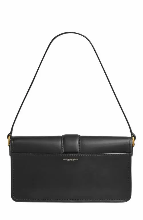 Donna Karan New York Valley Stream Convertible Shoulder Bag - Black/gold