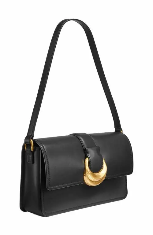 Donna Karan New York Valley Stream Convertible Shoulder Bag - Black/gold