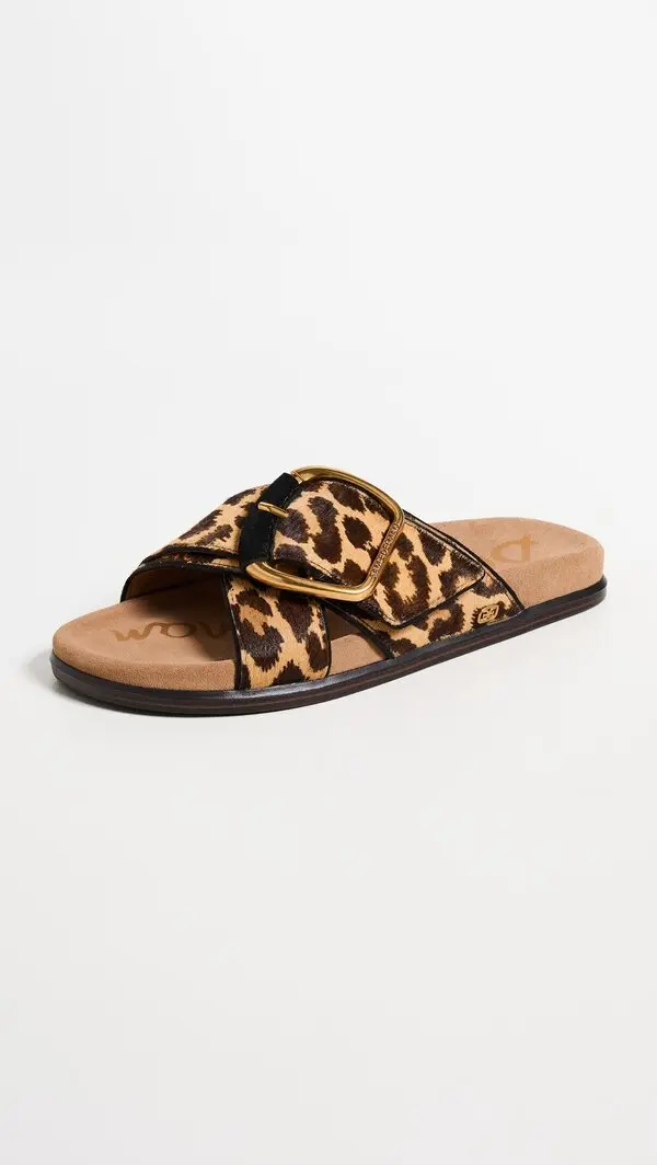 Leopard Slide Sandals For Women Editorialist