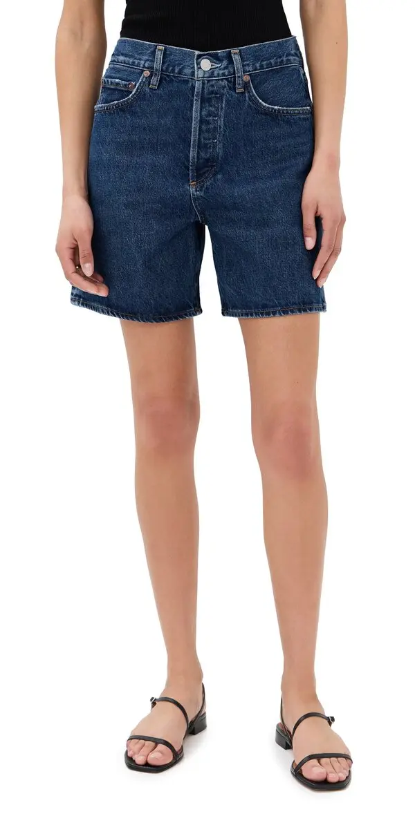 AGOLDE Dame High-rise Baggy Denim Shorts - Enamour