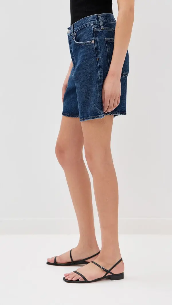 AGOLDE Dame High-rise Baggy Denim Shorts - Enamour