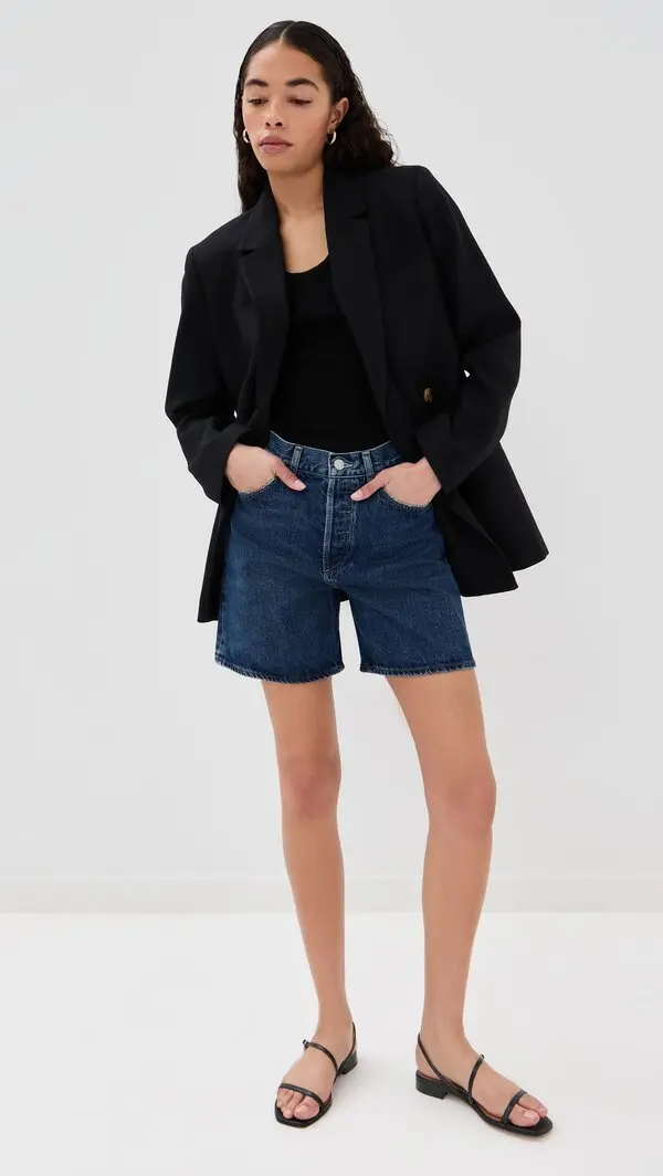 AGOLDE Dame High-rise Baggy Denim Shorts - Enamour