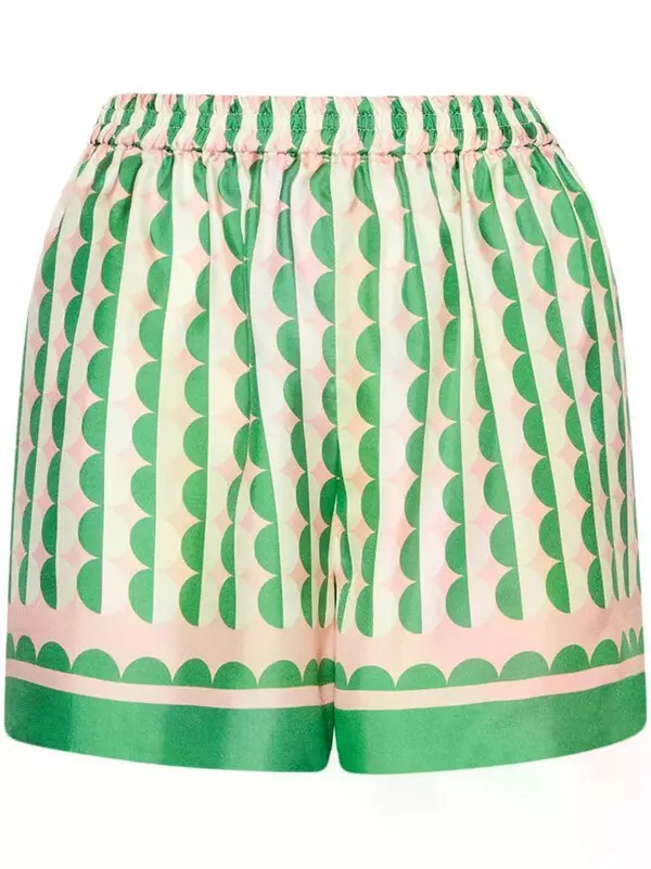 Oscar De La Renta Geometric Pattern Thigh-length Shorts