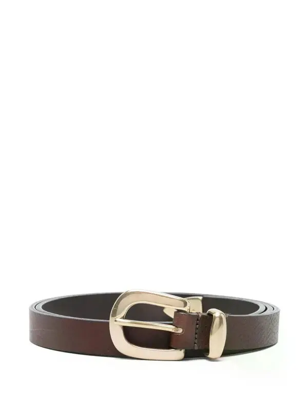 SUNFLOWER Leather Belt - Brown
