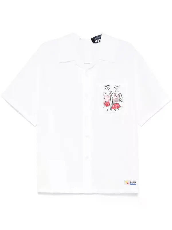 MSGM X Luke Edward Hall Sailors In Love Patch Shirt