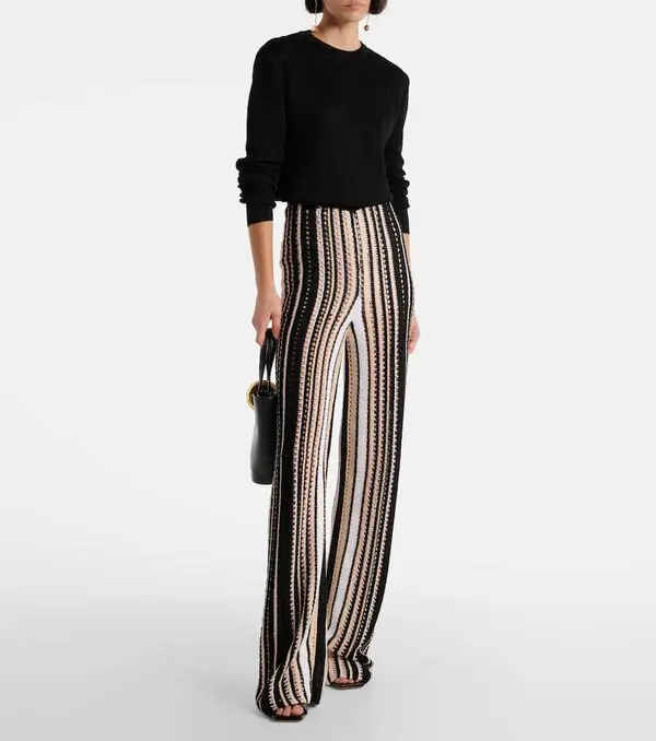 Missoni Striped Cotton-blend Straight Pants