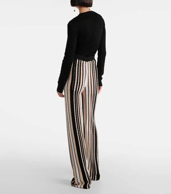 Missoni Striped Cotton-blend Straight Pants