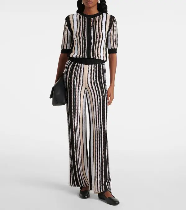 Missoni Striped Cotton-blend Straight Pants