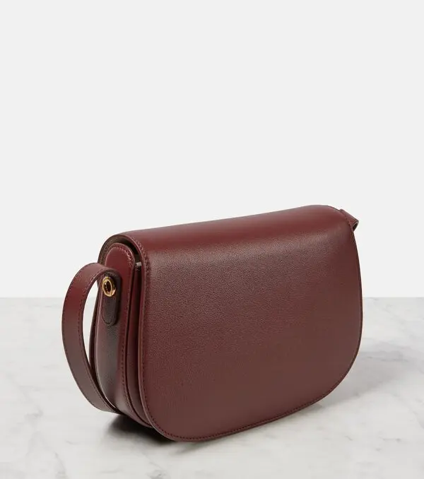 Loro Piana Ghiera Small Leather Crossbody Bag - Brown