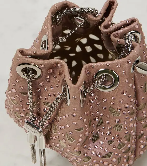 JIMMY CHOO Bon Bon Micro Bucket Bag - Pink