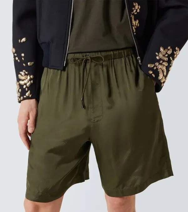 Dries Van Noten Metallic Shorts