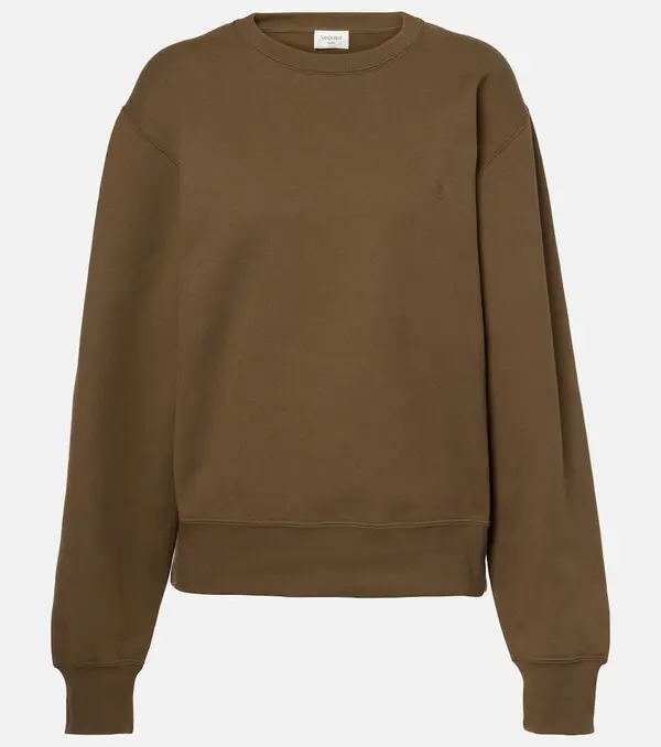 Saint Laurent Cassandre Cotton Sweatshirt