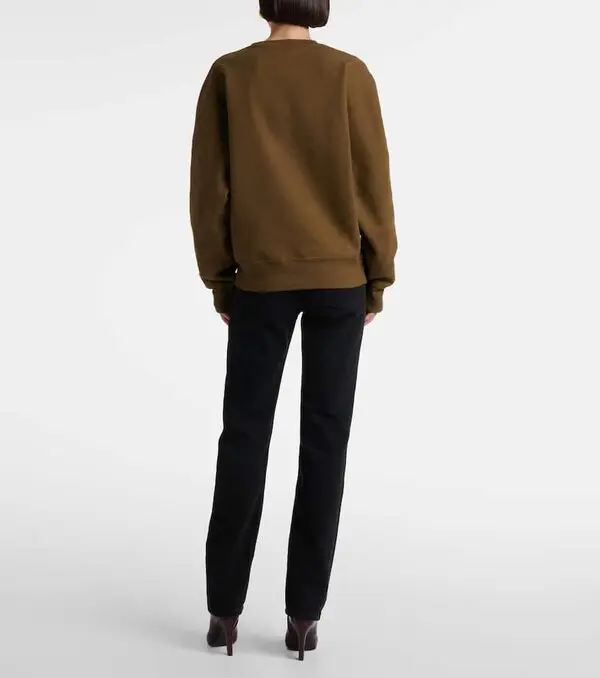 Saint Laurent Cassandre Cotton Sweatshirt