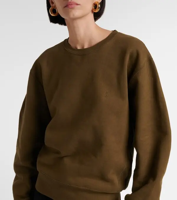 Saint Laurent Cassandre Cotton Sweatshirt