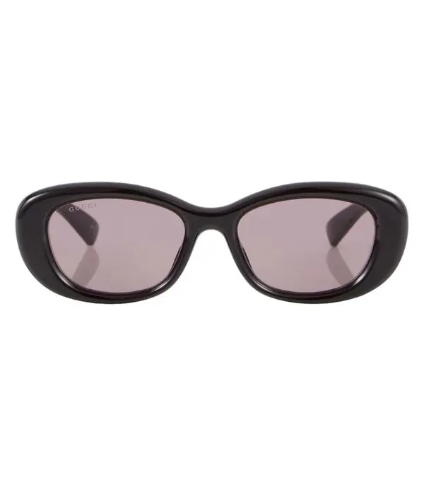 Gucci Double G Oval Sunglasses - Brown